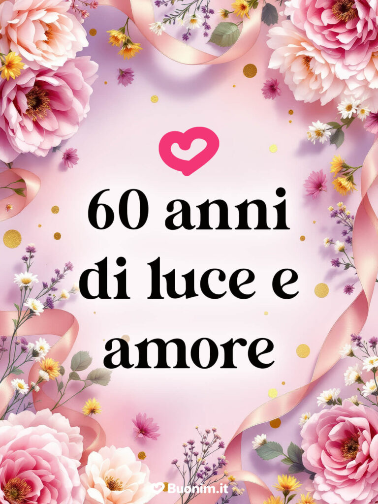 Immagini di Buon Compleanno per i 60 Anni per Festeggiare con gli Amici ...