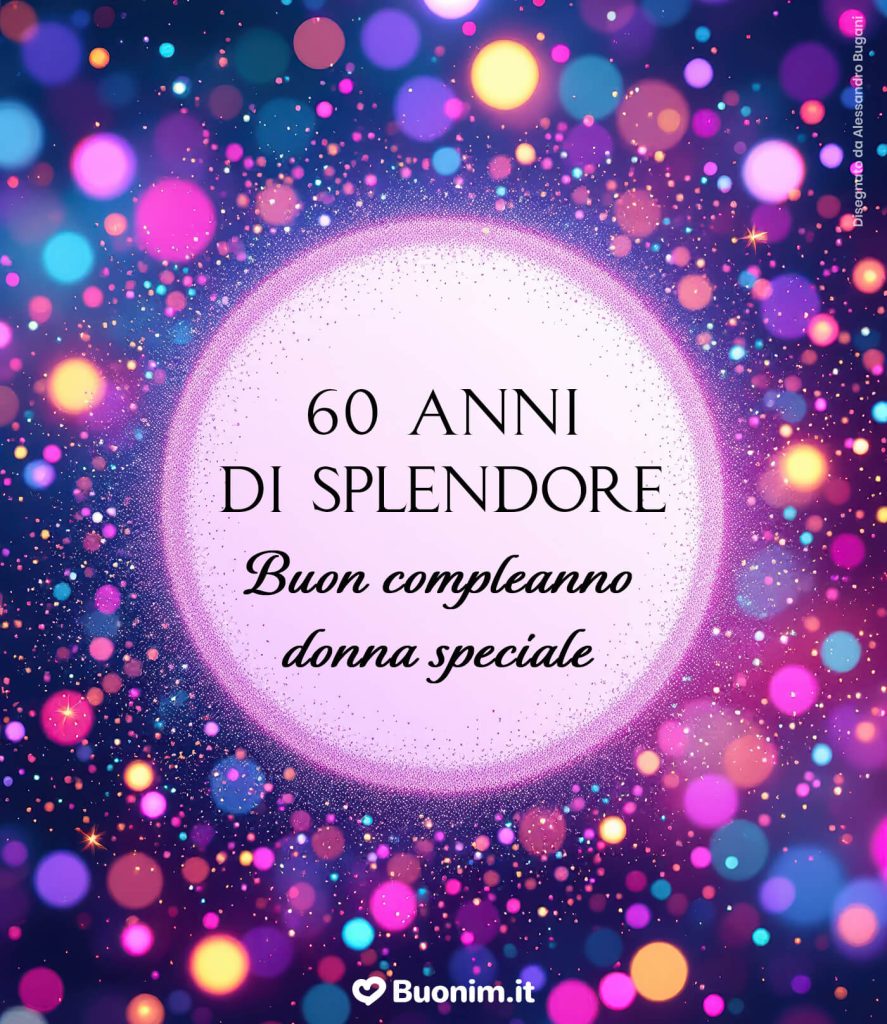 Immagini di Buon Compleanno per i 60 Anni Donna con Fiori e Torte per ...