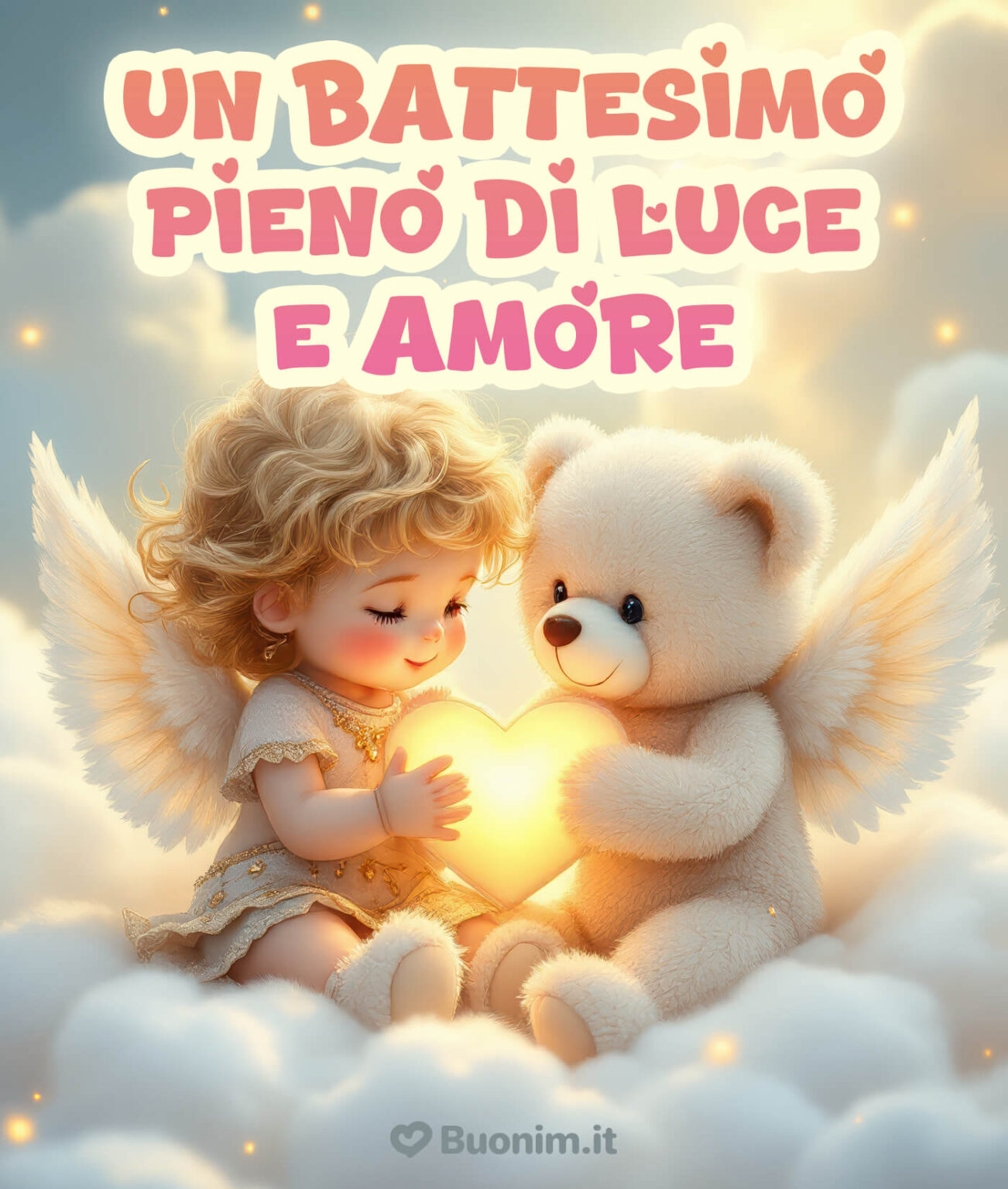 Immagini di Battesimo Originali per un Bambino o una Bimba - Buonim!