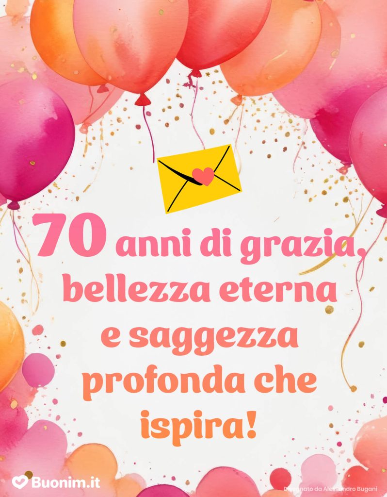 Immagini di Buon Compleanno per i 70 Anni Donna da Scaricare Gratis e ...