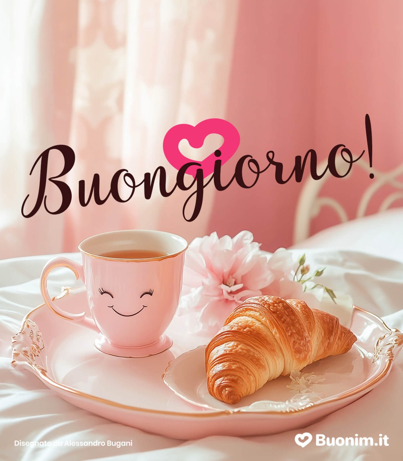 Immagini di Buongiorno con Caffè caldo, Fiori e Sorrisi radiosi - Buonim!