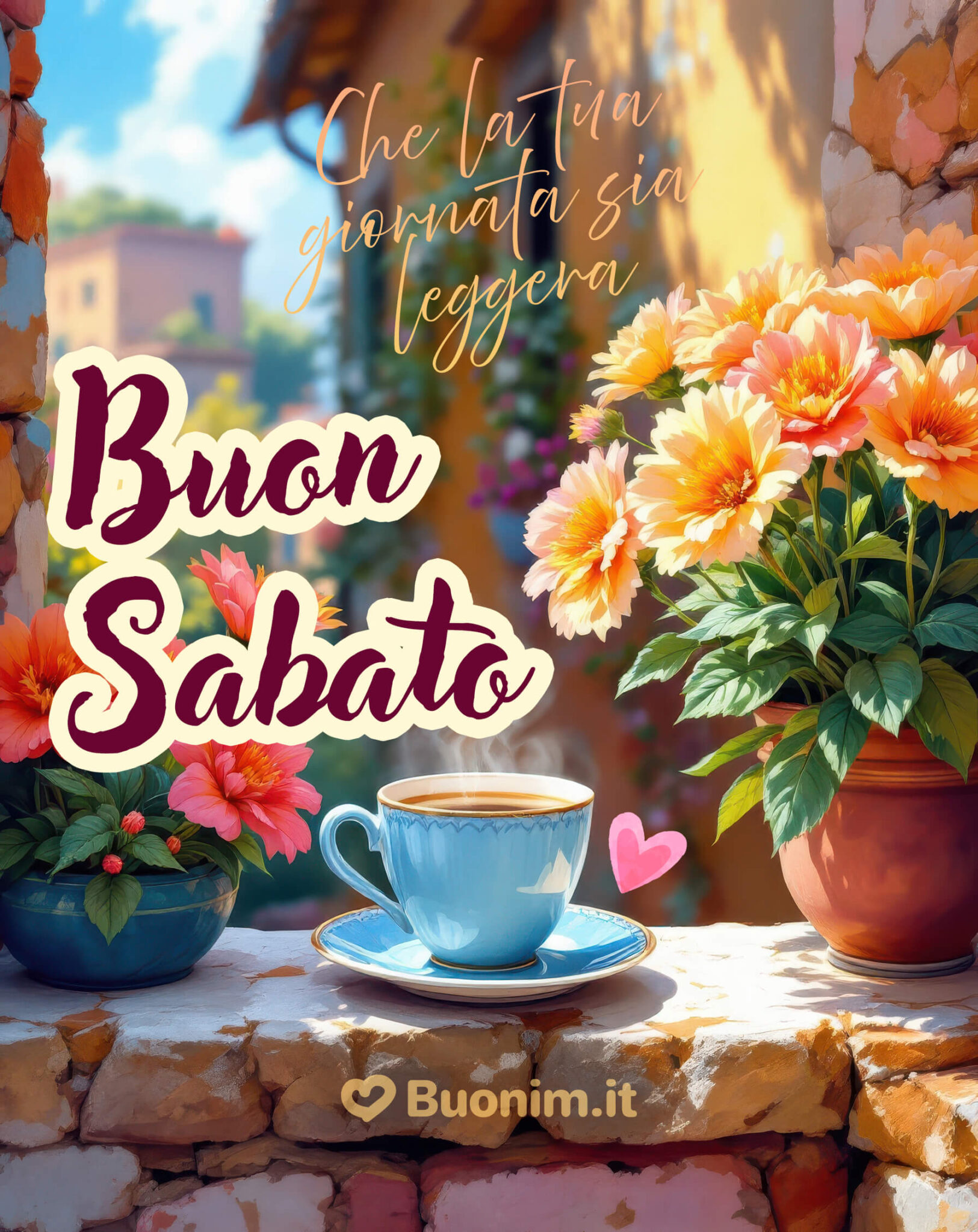 Immagini di Buongiorno e Buon Sabato Nuove con Frasi bellissime per il weekend - Buonim!