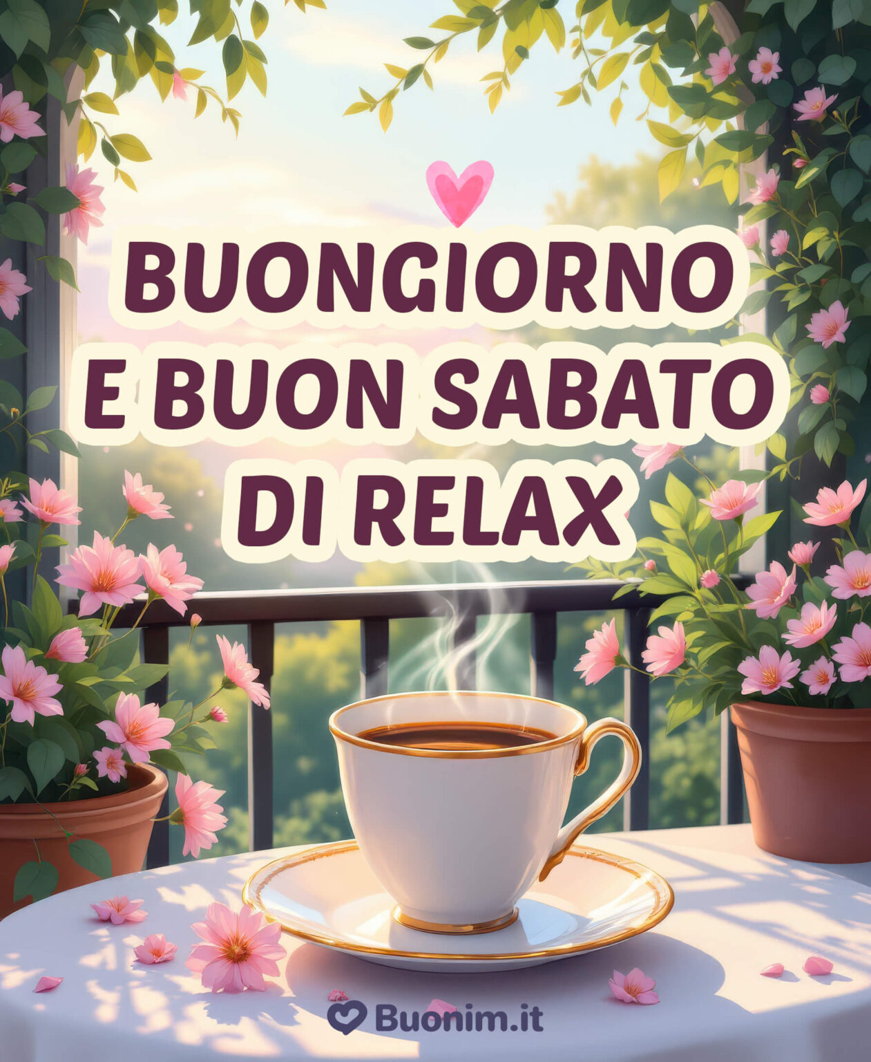 Immagini di Buongiorno e Buon Sabato Nuove con Frasi bellissime per il ...